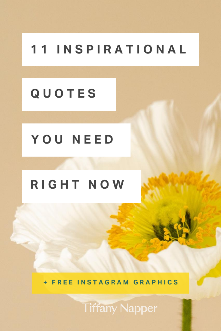 11 Inspirational Quotes You Need to Hear Right Now — Tiffany Napper