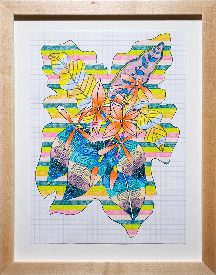 Julie Alpert - Leaf Poses Drawings, 2025 — J. Rinehart Gallery