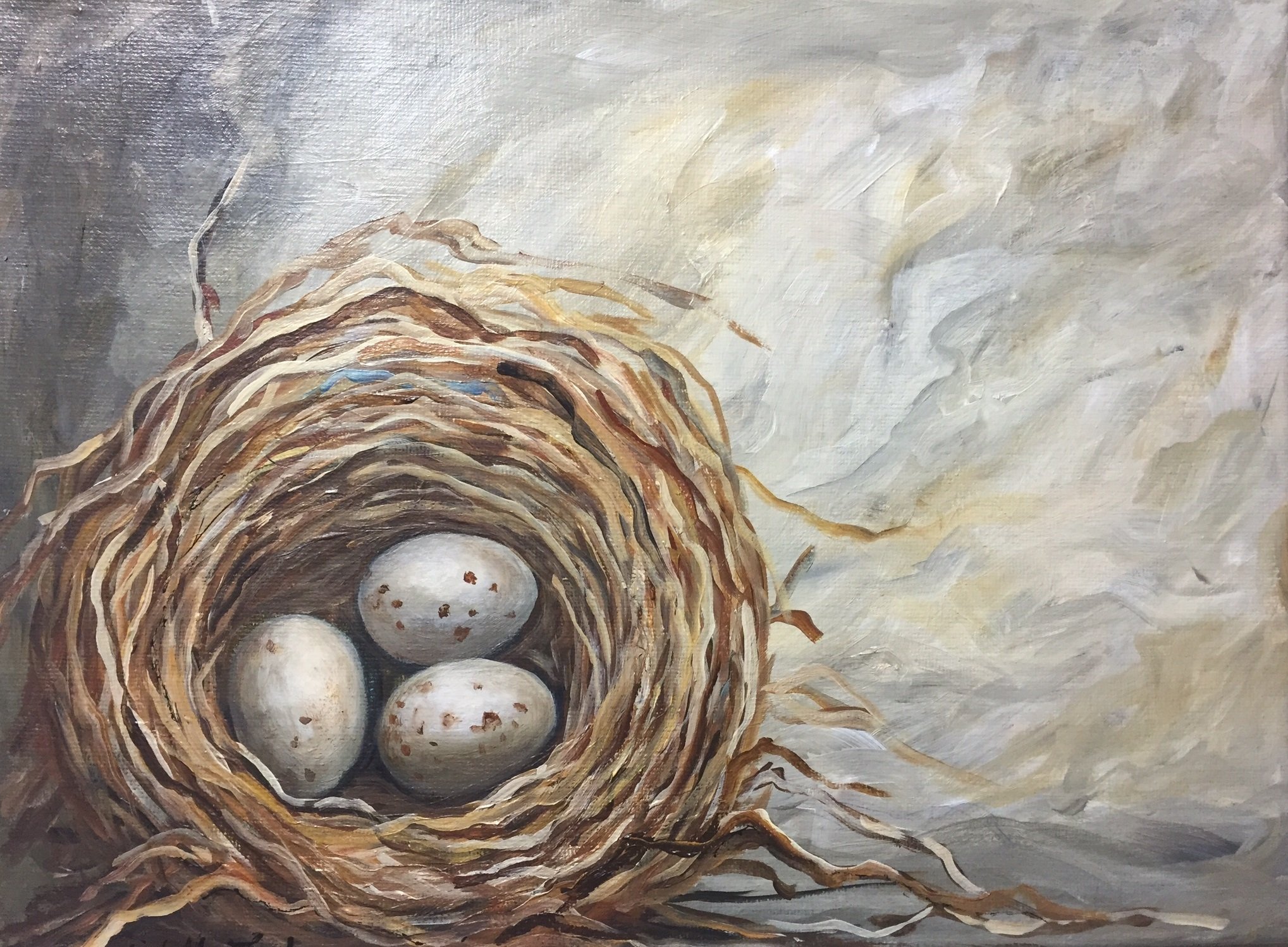 Custom Nest Painting — Michelle Lake