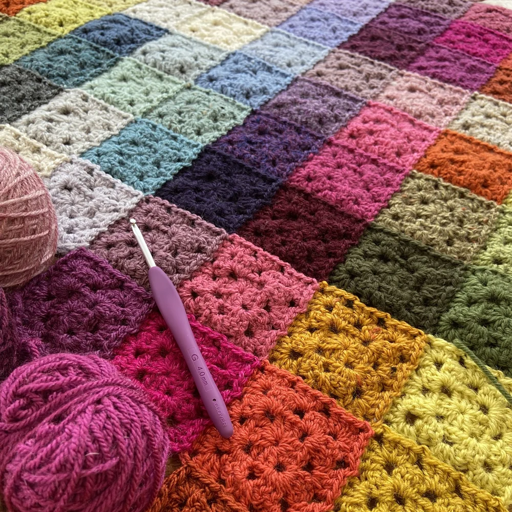 Rainbow Granny Check — madebyanita