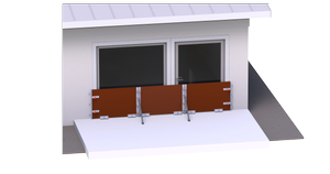 A flood barrier made to measure. Quick installation with industrial ...