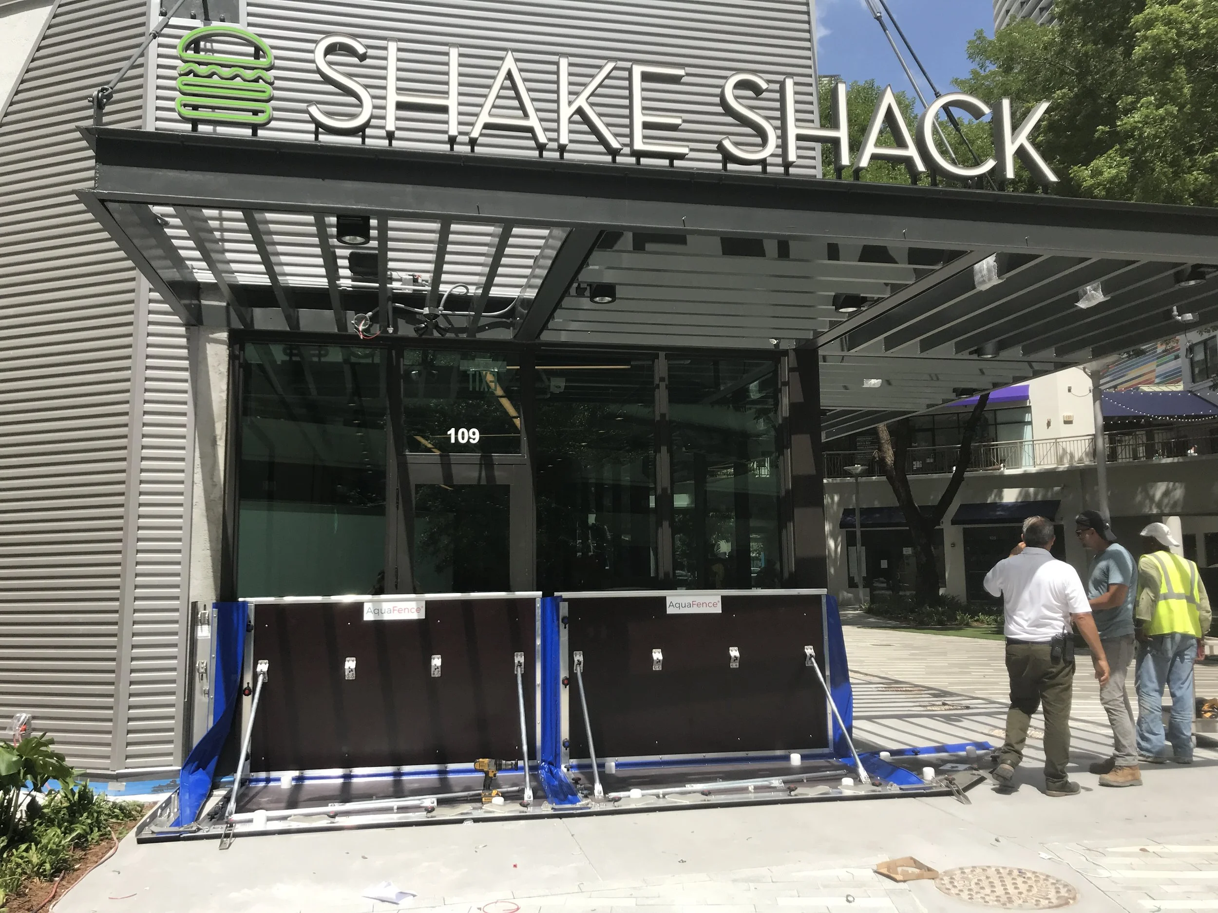 Shake Shack - Miami, FL — AquaFence Flood Protection