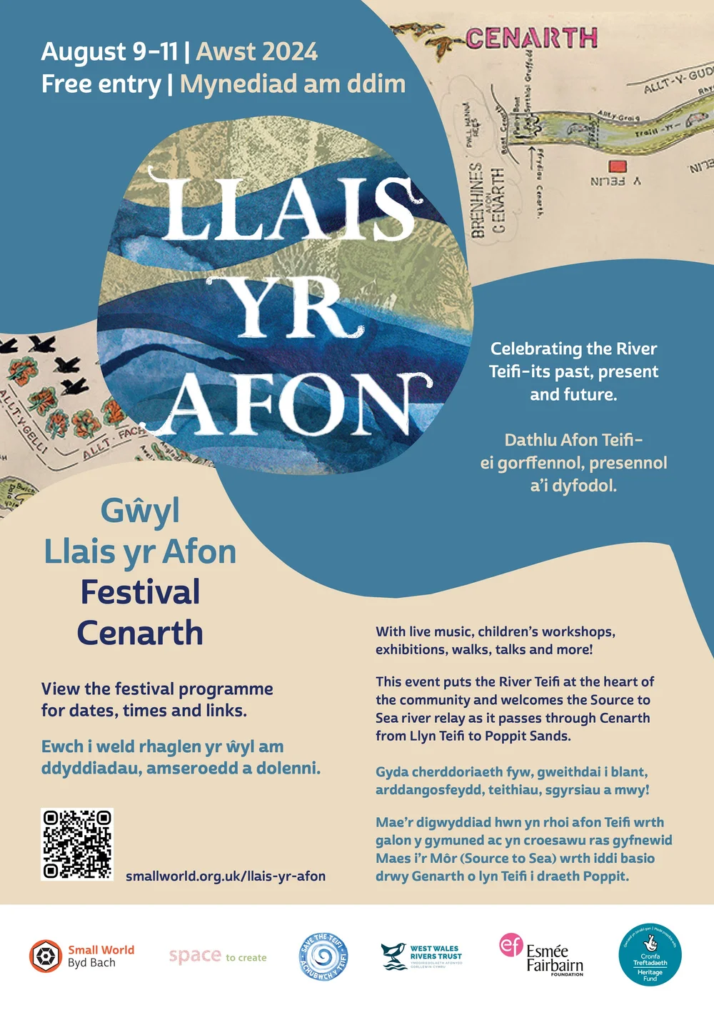 Llais yr Afon festival in Cenarth to celebrate the River Teifi — small ...