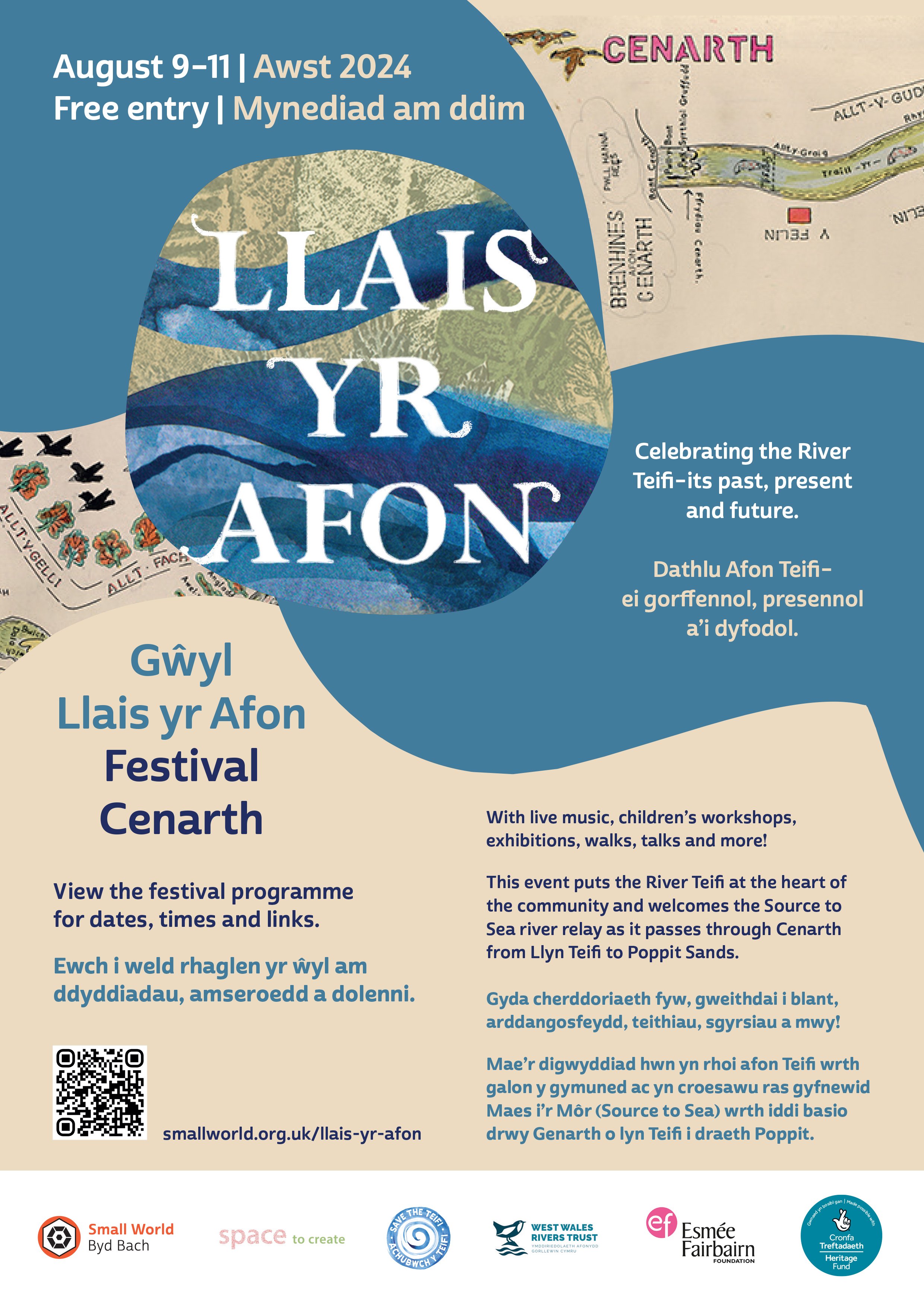 Llais yr Afon festival in Cenarth to celebrate the River Teifi — small ...