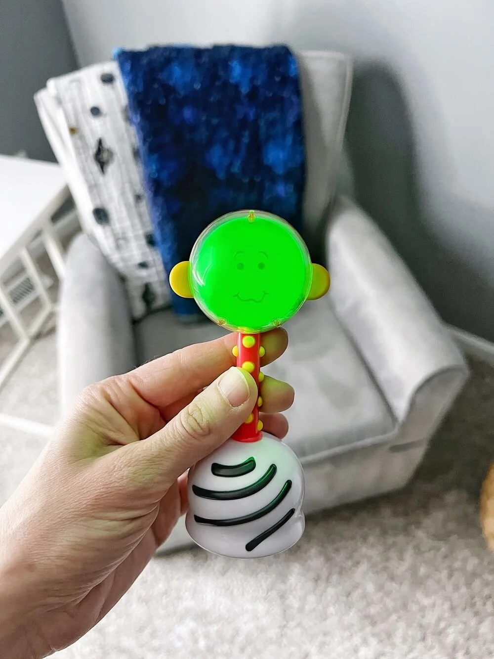 Baby rattle with light cheap