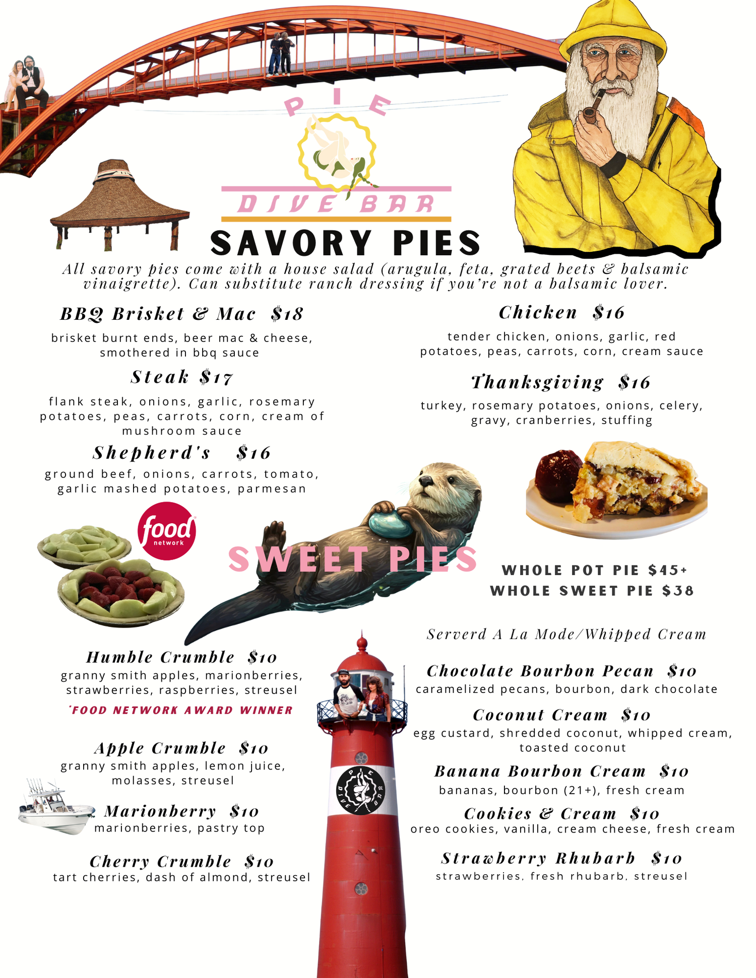 Menus — Pie Dive Bar