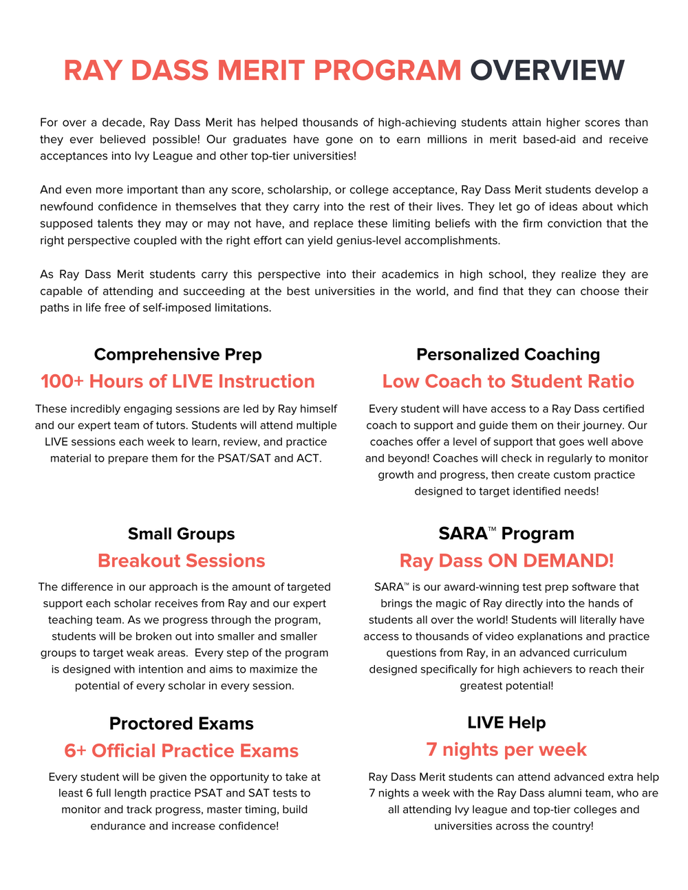 Merit Page — Ray Dass