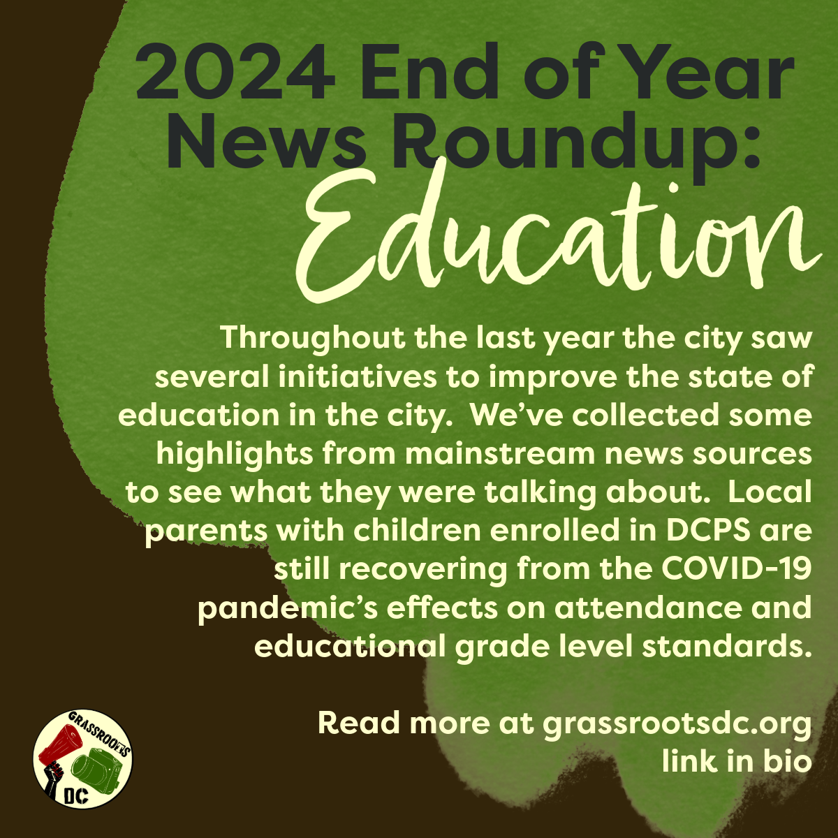 2024 End of Year News Roundup: Education — Grassroots DC