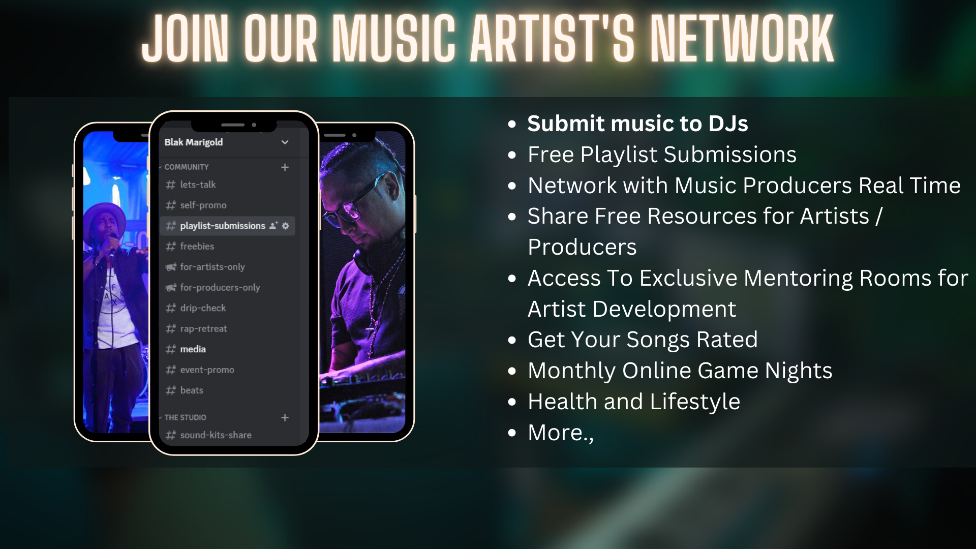 Blak Marigold Studio Music Community | Join Our Discord