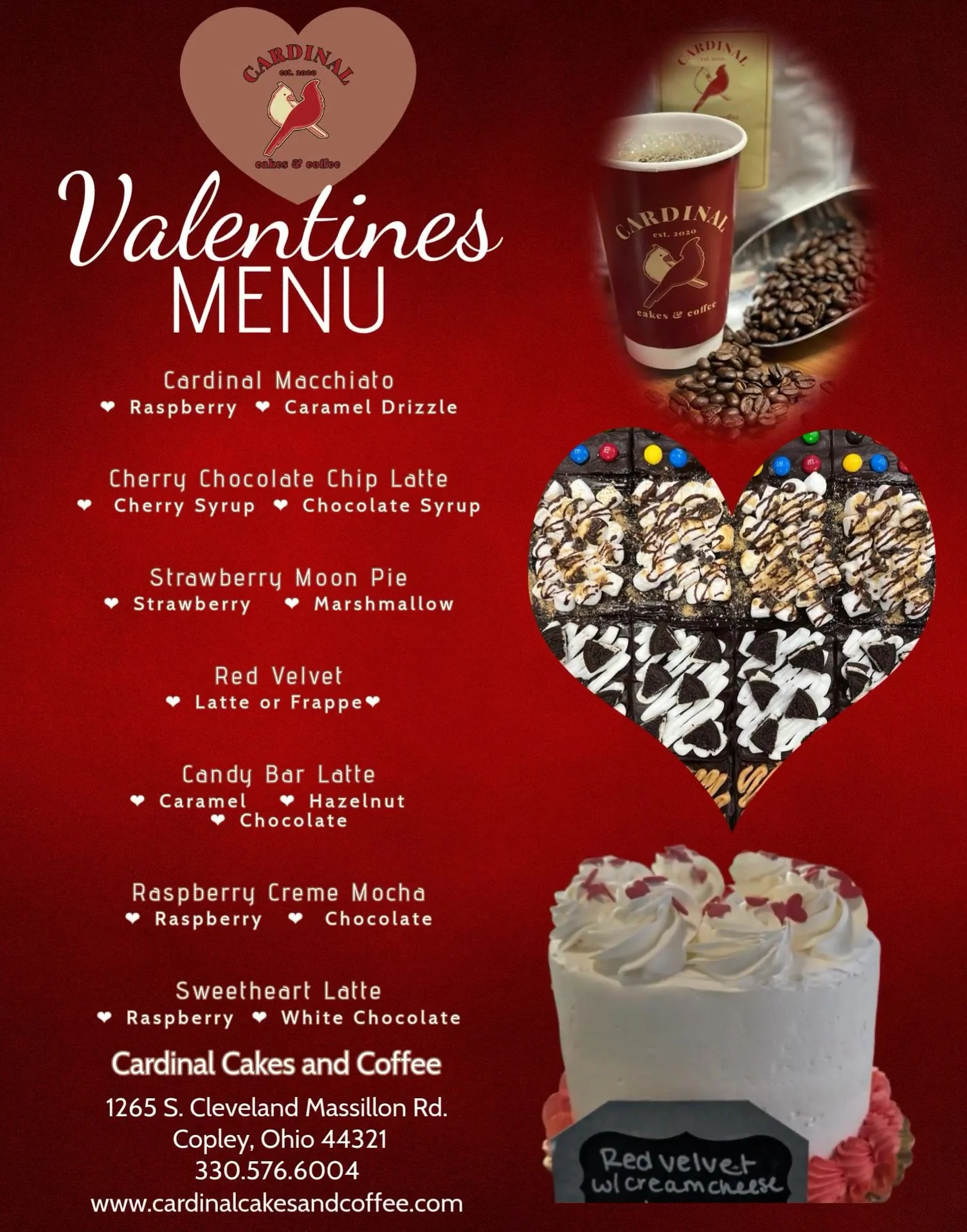 Cardinal Cakes & Coffee Website