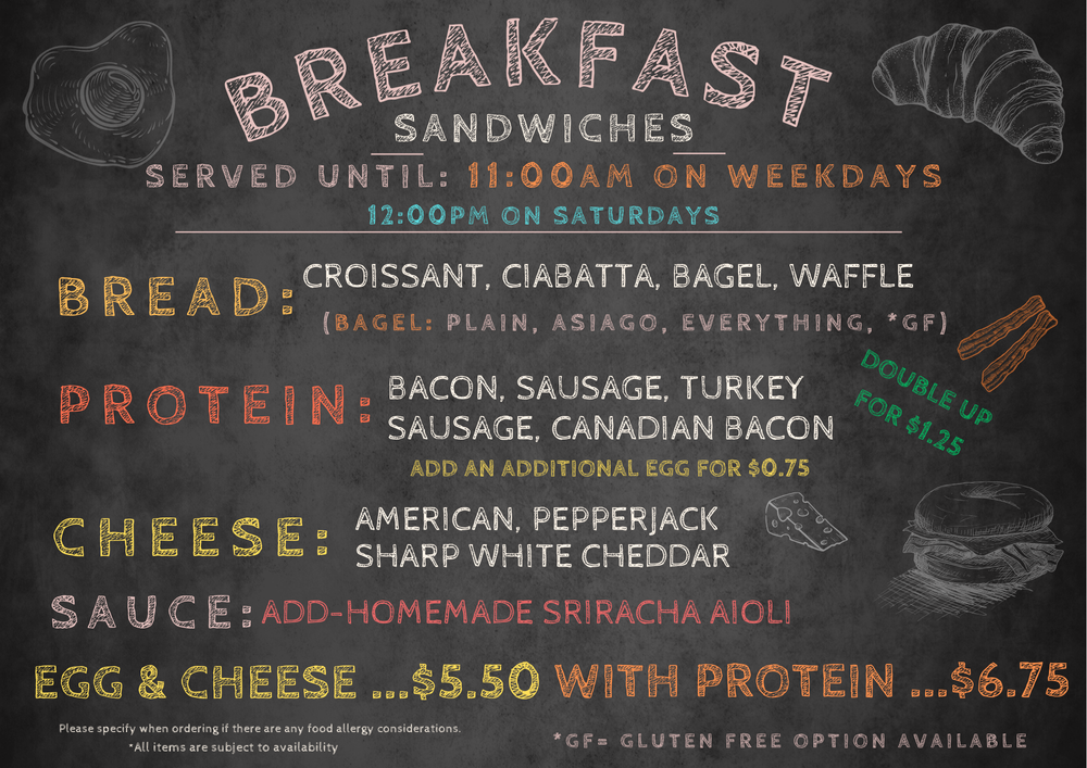 Menu 2025 — Cardinal Cakes & Coffee Website