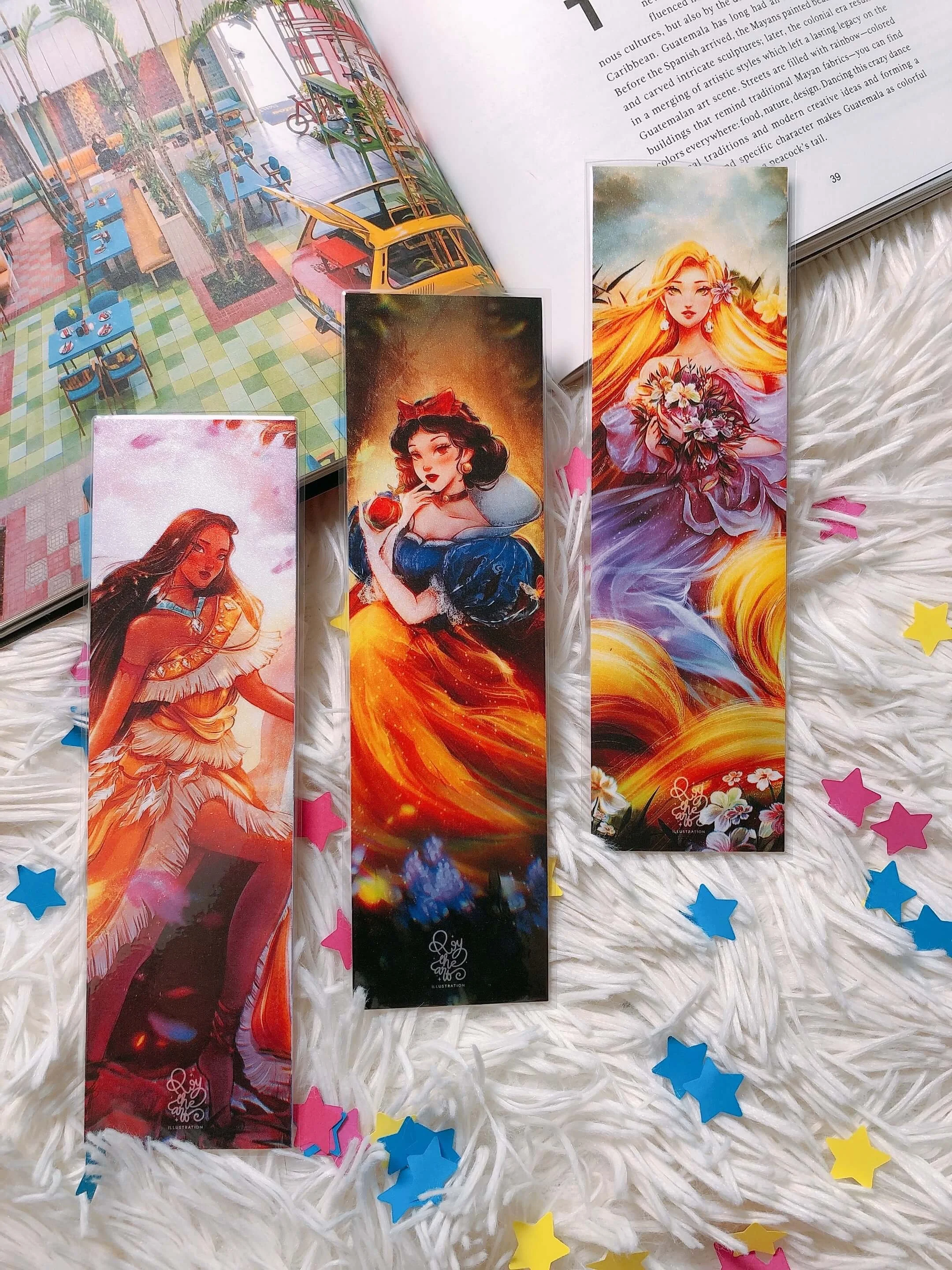 Disney Princess Crystal Paper Bookmarks Vol1 : Enchanting Beauty for ...