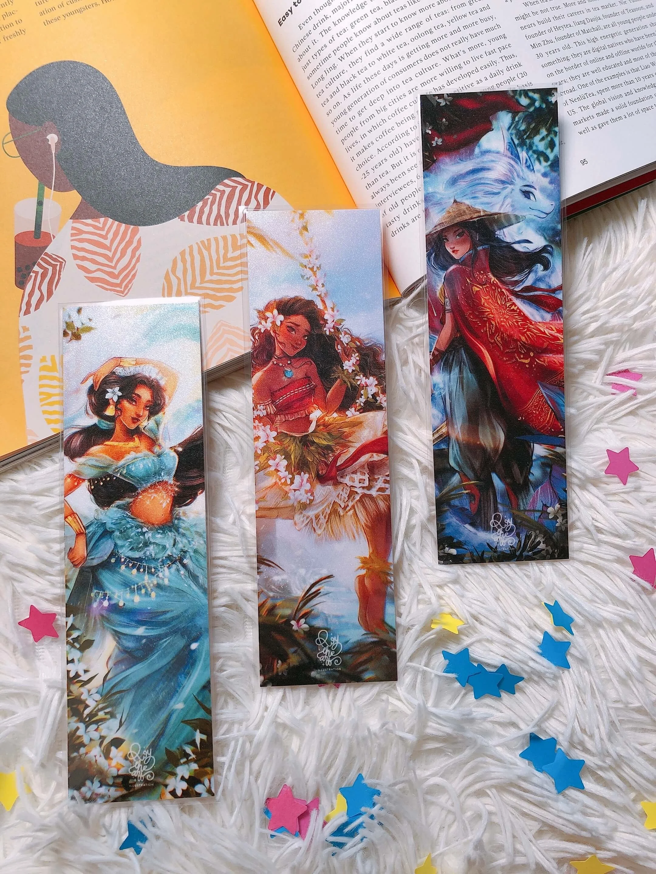 Disney Princess Crystal Paper Bookmarks Vol1 : Enchanting Beauty for ...