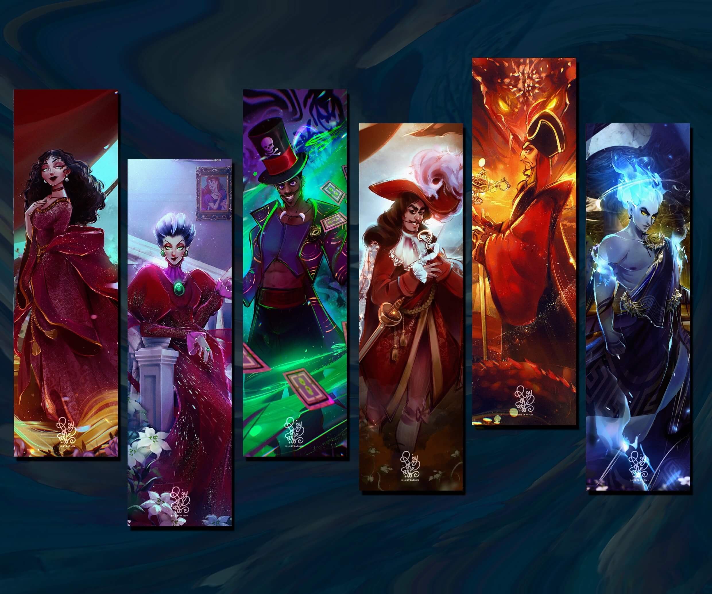 Full-Set Bookmarks - DISNEY VILLAINS — Roy The Art