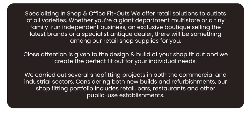 Shopfitting — Parallel Structures