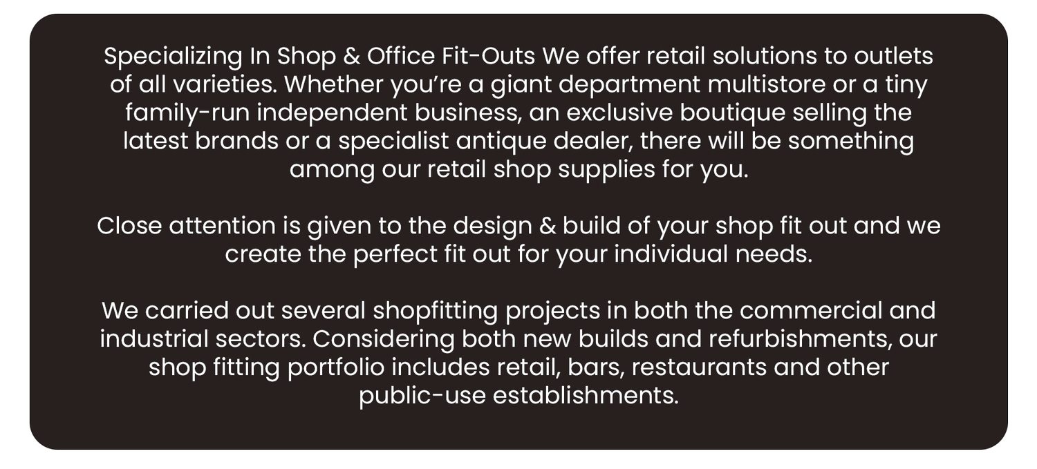 Shopfitting — Parallel Structures