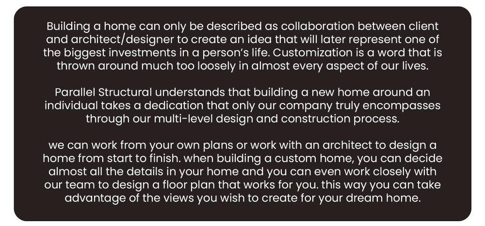 Custom Homebuilder — Parallel Structures
