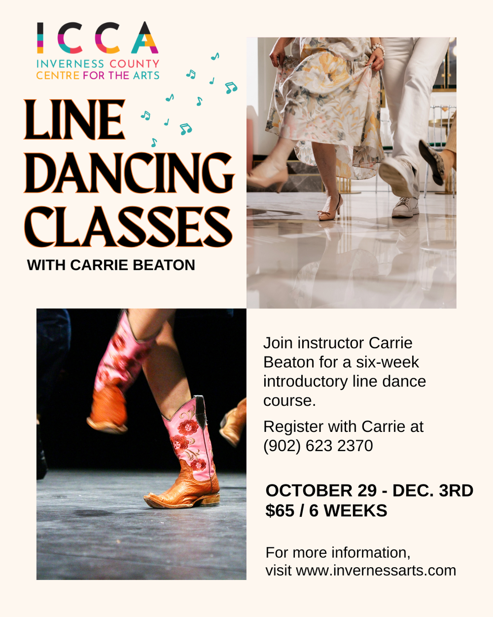 Line Dancing with Carrie Beaton — Inverness County Centre for the Arts