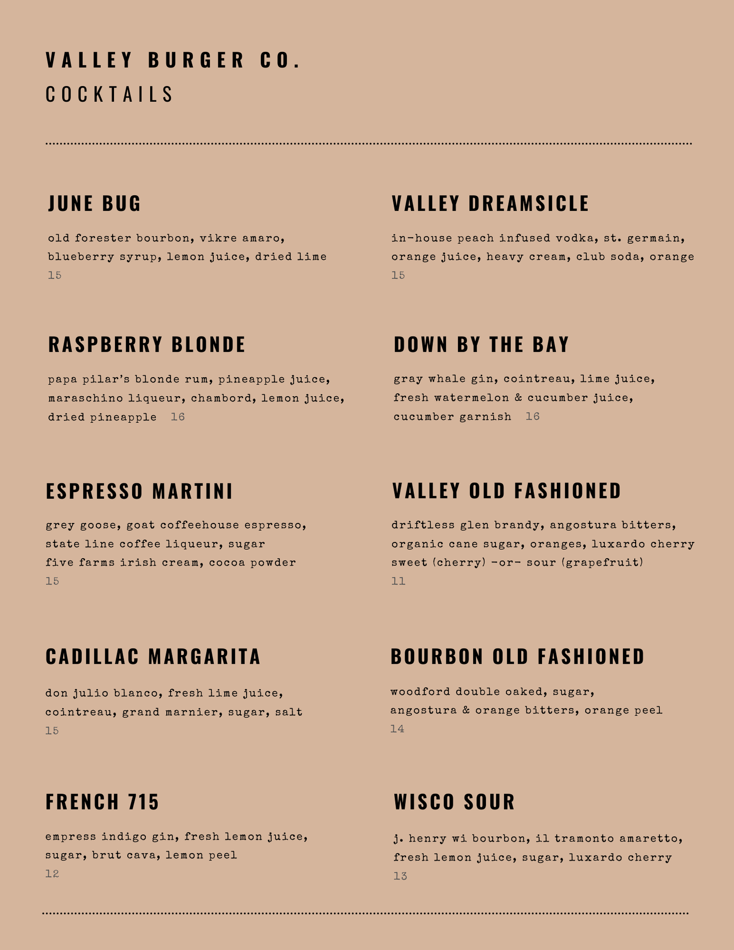 Valley Burger Co. | Craft Burgers, Beers & Cocktails | Eau Claire ...