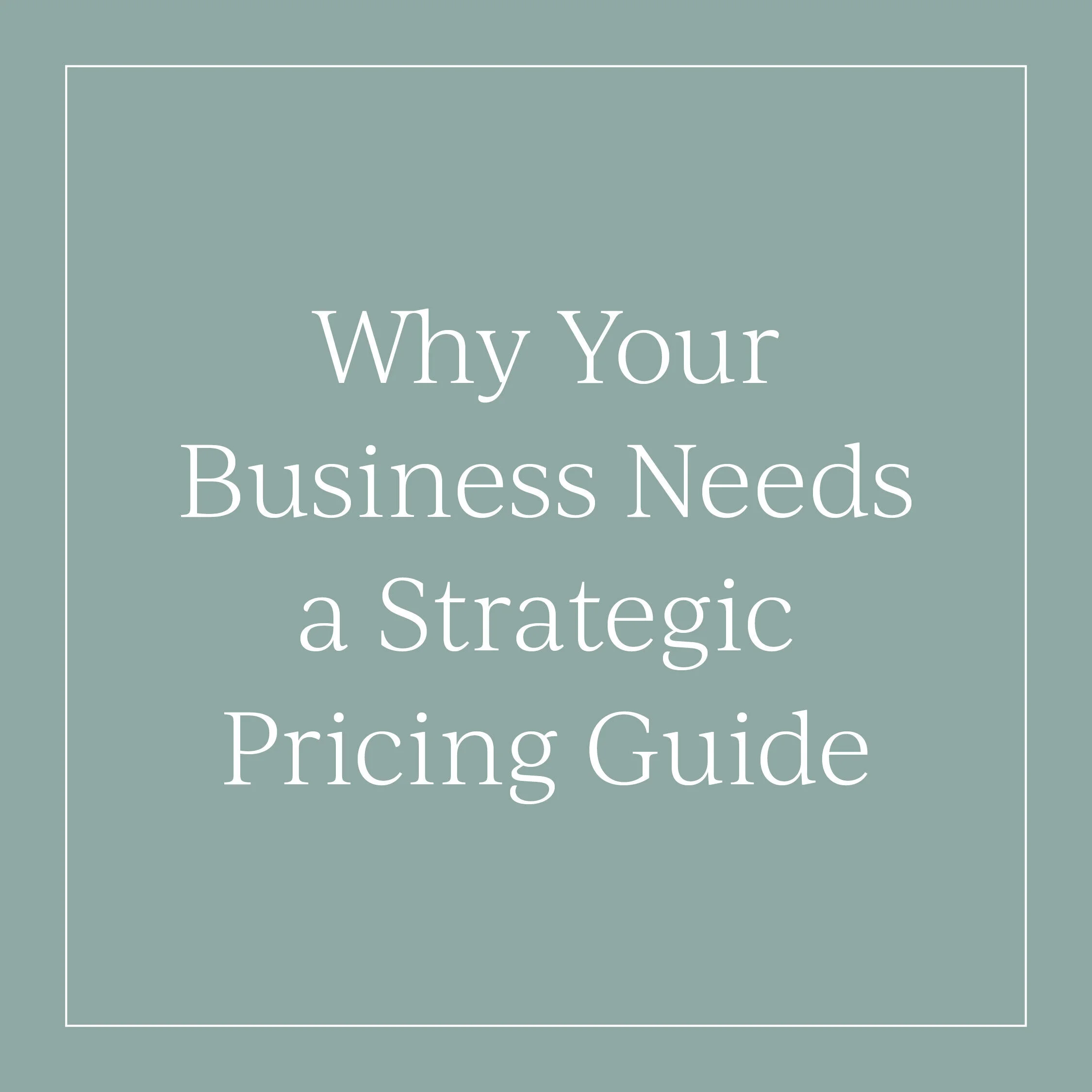 Why Your Business Needs a Pricing Guide — Gillian Tracey Design ...