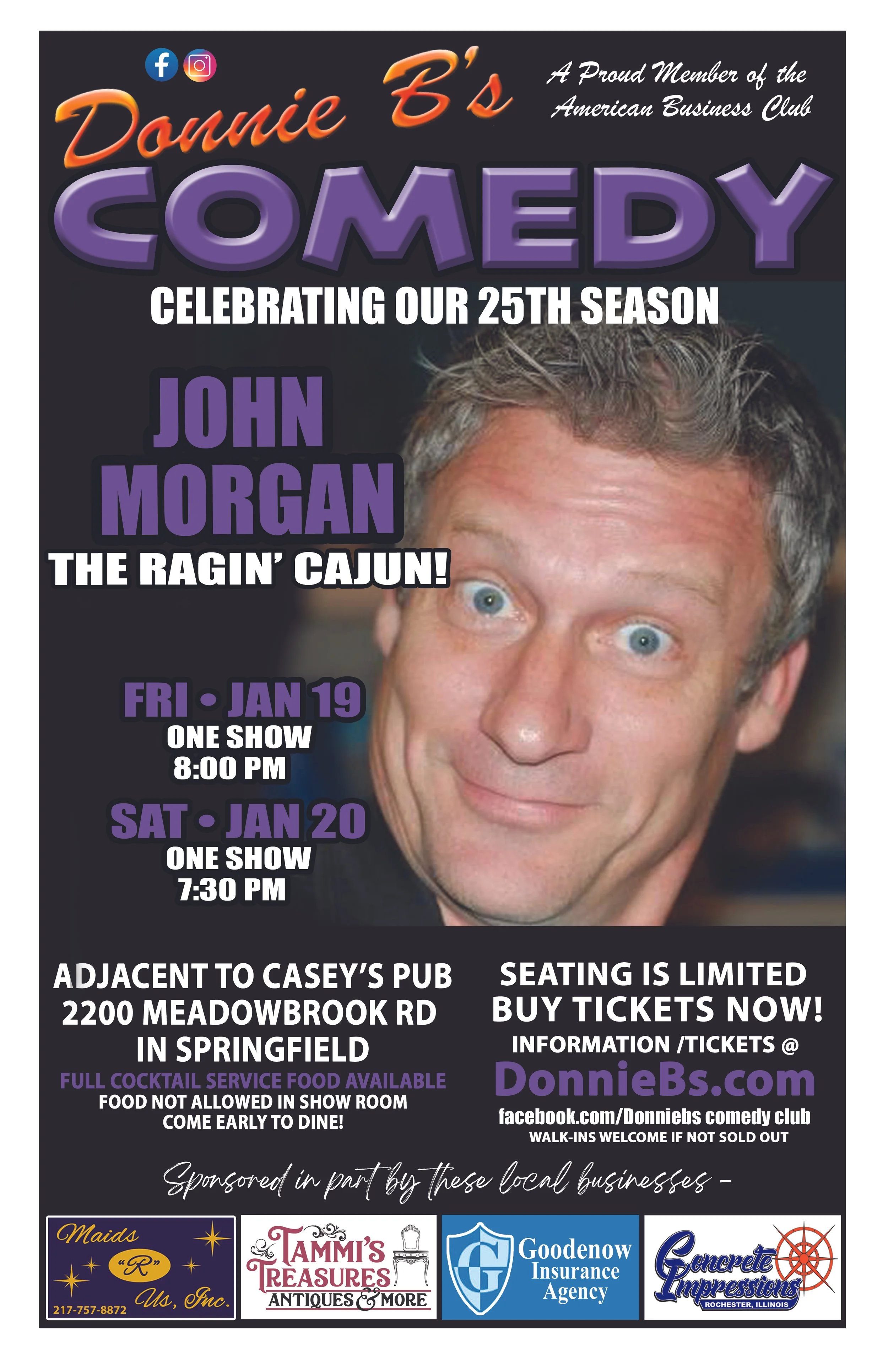 TICKETS — Donnie B's Comedy Show