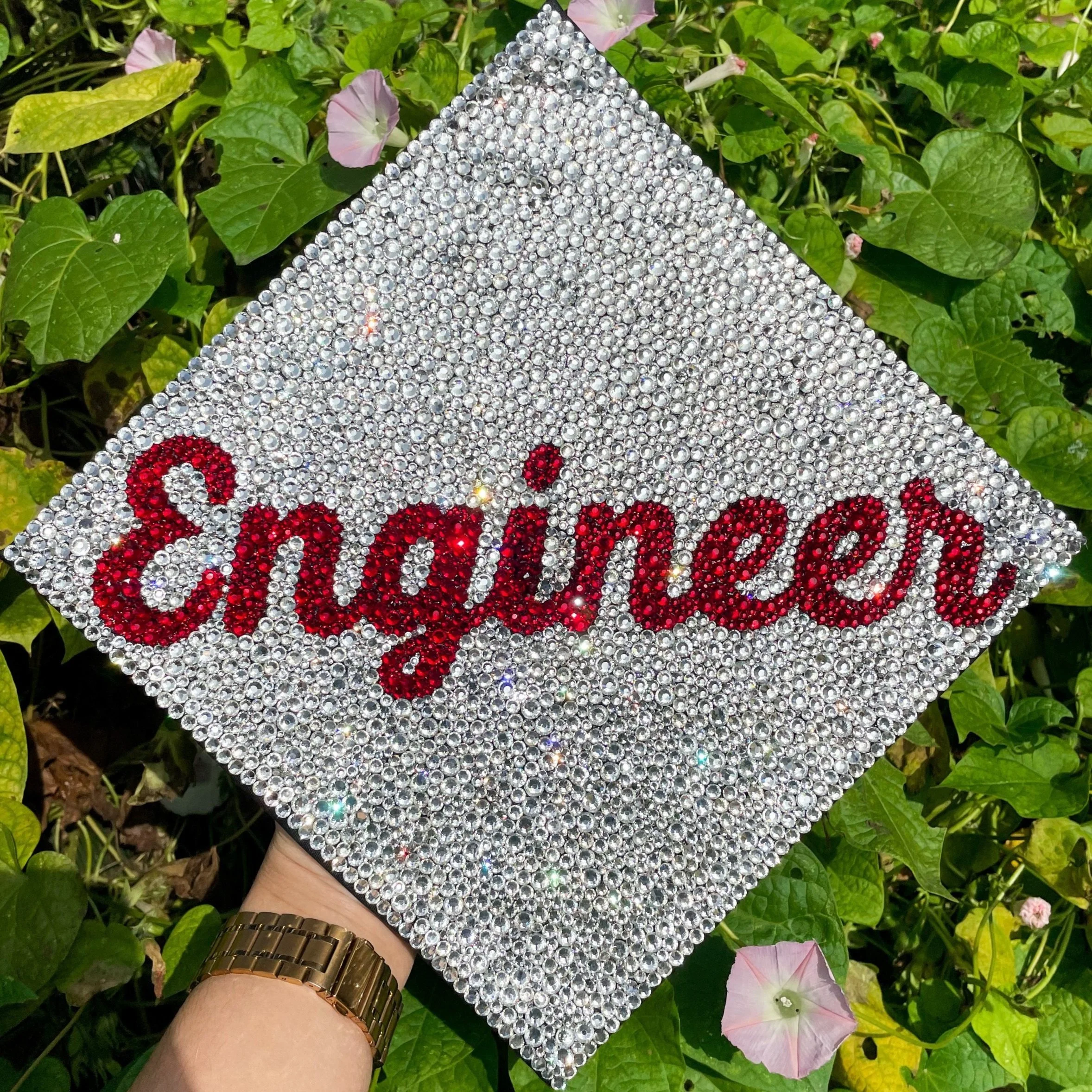 Stone & Ink by Annalise - Custom Rhinestone Graduation Caps