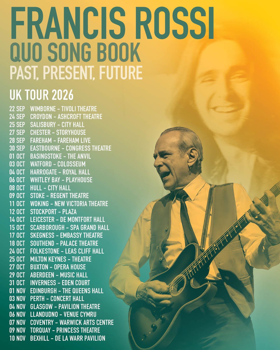 Francis Rossi - Quo Song Book Tour 2026 | Status Quo Fan Forum