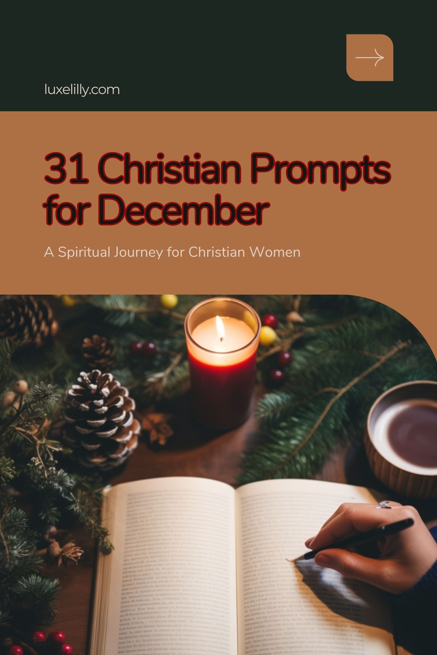 31 Journal Prompts for December: A Spiritual Journey for Christian ...