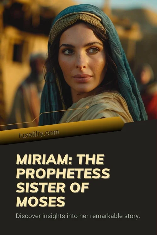 Miriam, The Sister of Moses: Prophetess Insight and Her Impact on ...