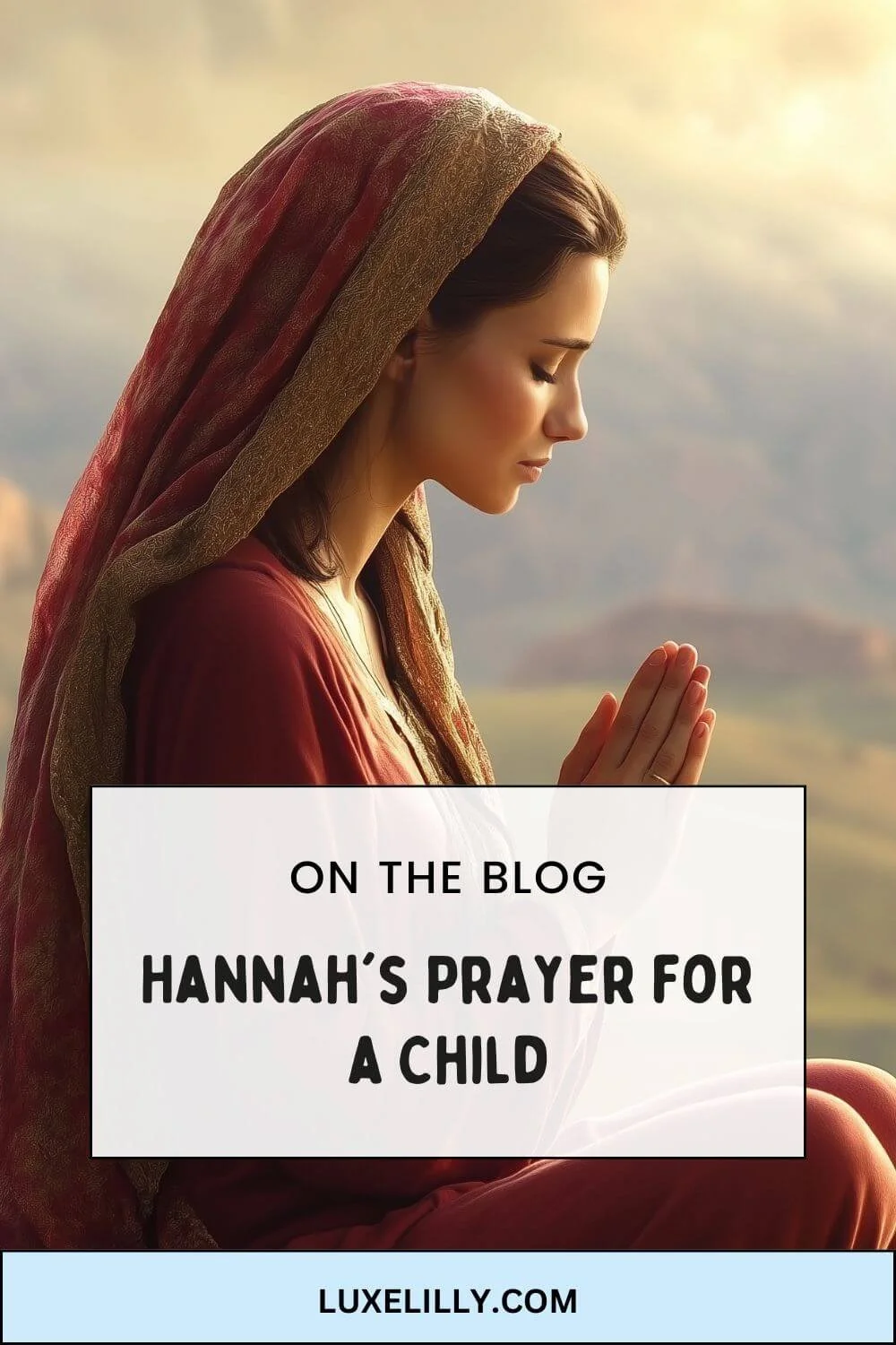 Hannah's Prayer for a Child A Story of Faith and God's Blessing — Lilly ...