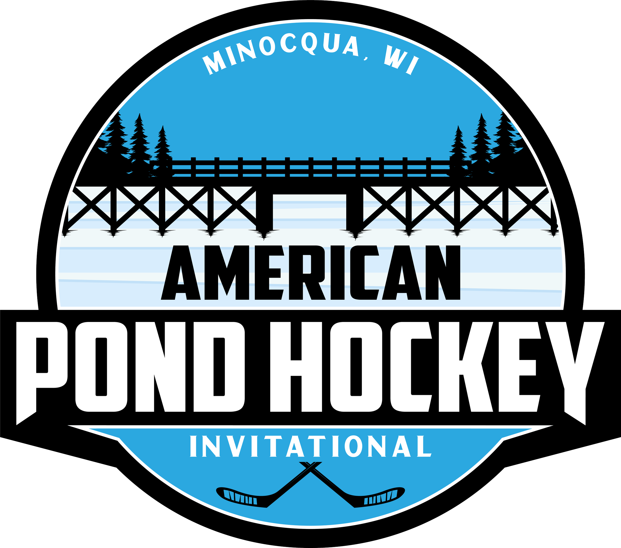 Pond Hockey Logo Ion Adult 3 V 3 Pond Tournament On New Year's Eve