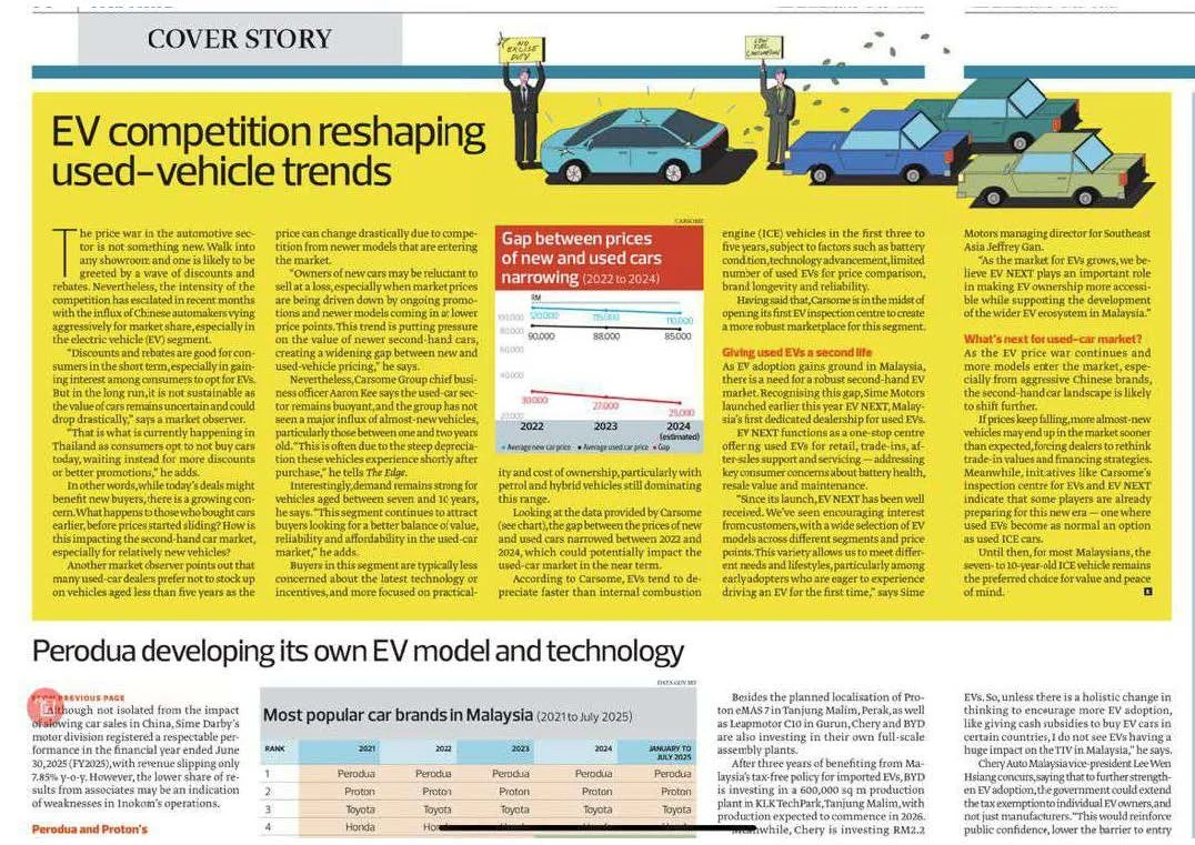 EV Competition Reshaping Used Vehicle Trends - The Edge — Carsome Newsroom
