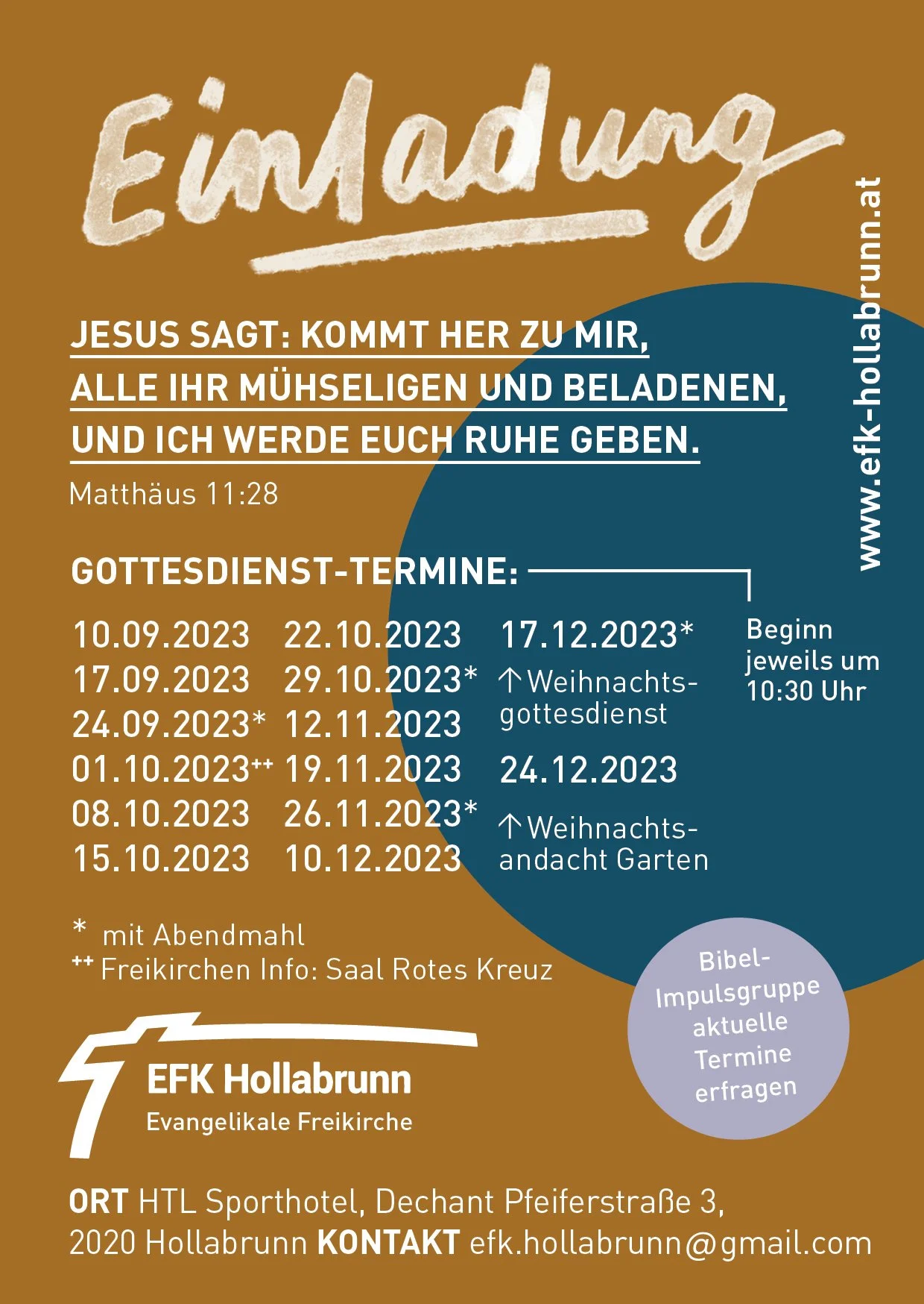 Termine — Evangelikale Freikirche Hollabrunn