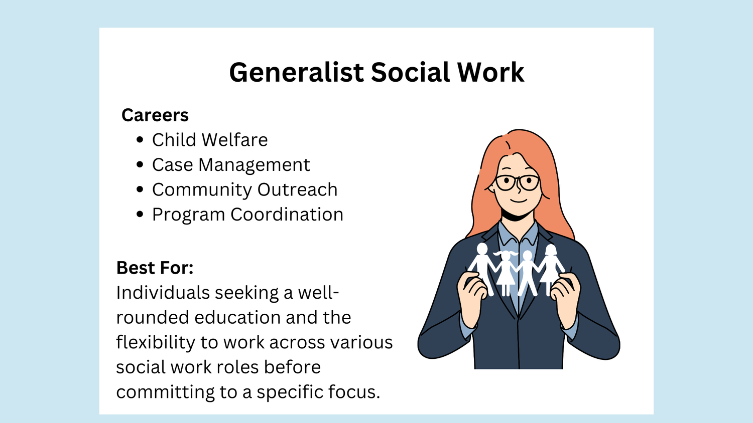 Choosing a Master of Social Work Specialization: Generalist vs. Direct ...