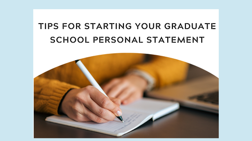 No More Blank Pages - How to Start Your Personal Statement