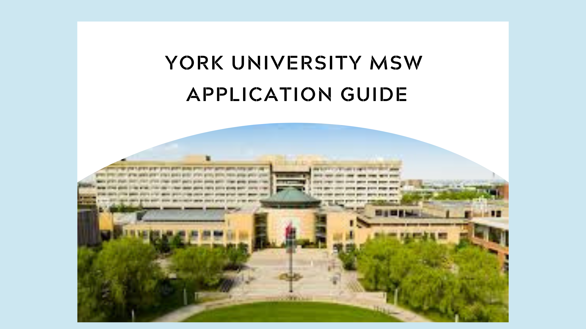 York University MSW Application Guide