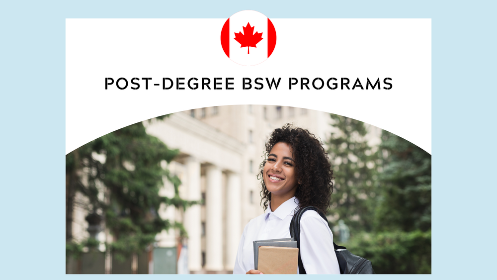 List of Post-Degree BSW Programs in Canada