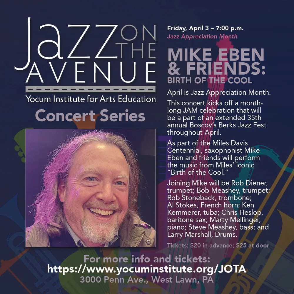 2026 JAM Calendar of Events — Berks Jazz Fest