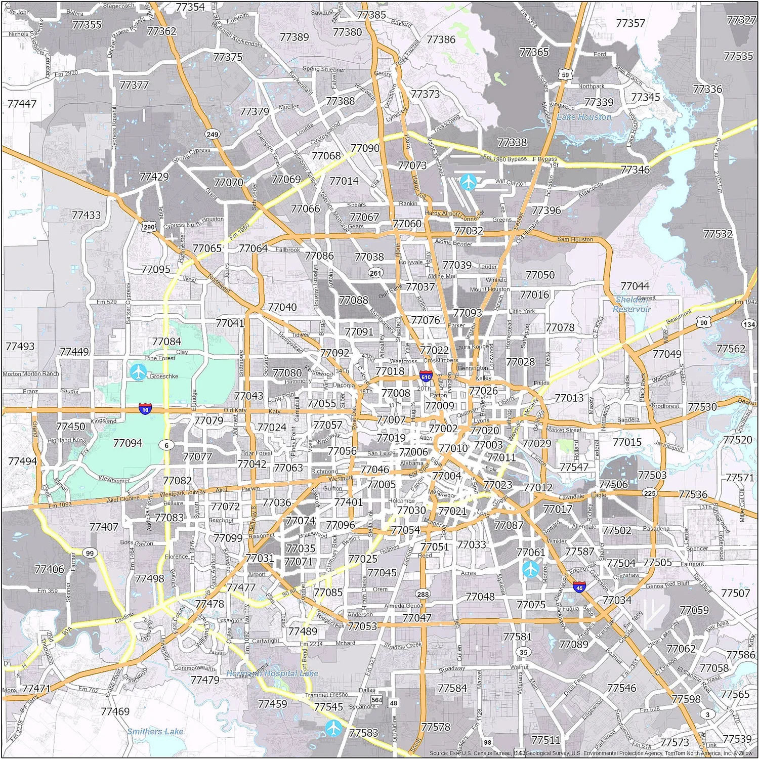 Houston Zip Code Finder — Explore Top-Rated Neighborhoods — Delcor ...