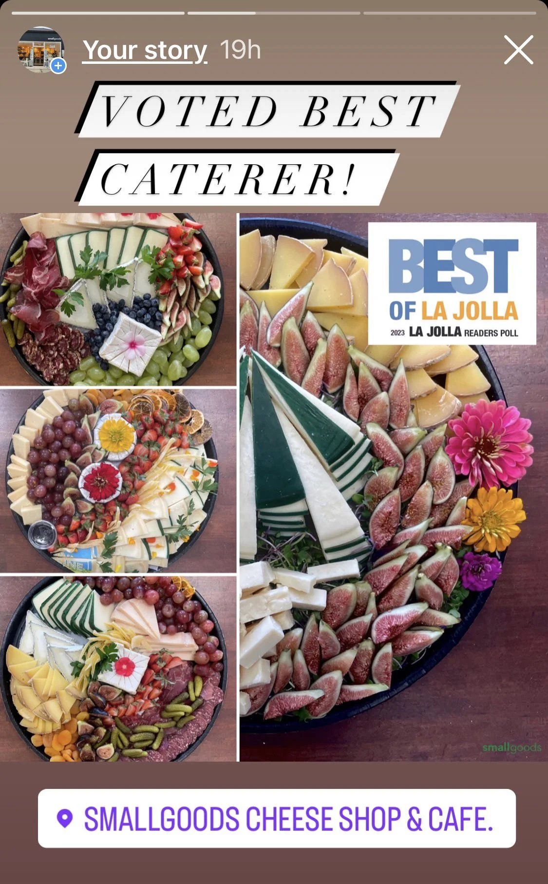 Smallgoods cheese shop sandwich and catering menu — Smallgoods Cheese ...