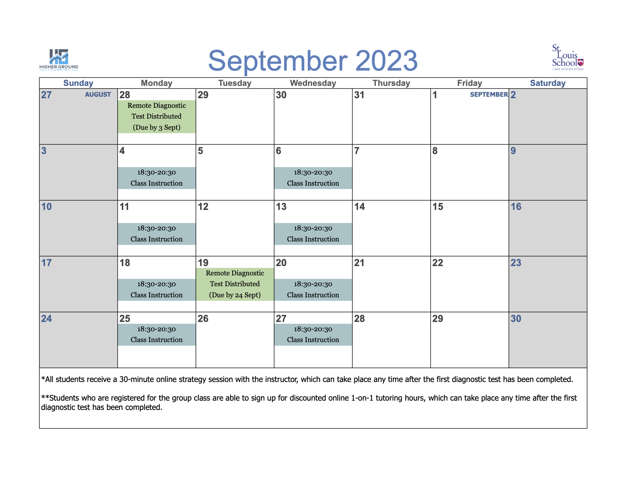 Register for a Class — Higher Ground Learning