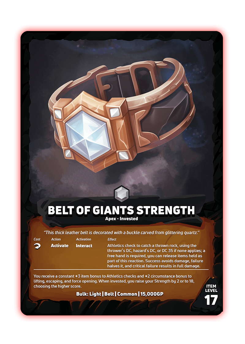 Free Pathfinder 2e Magical Item Cards — Adventurers Arsenal
