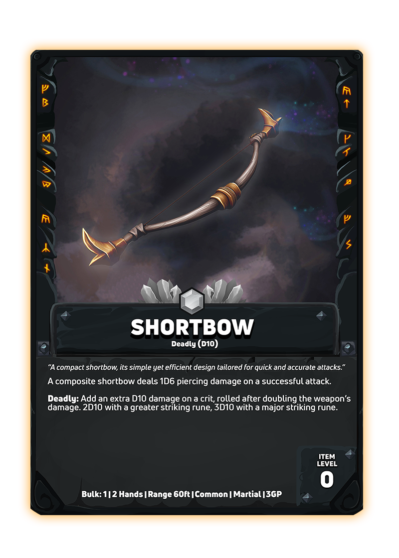 Free Pathfinder 2e Equipment Card — Adventurers Arsenal