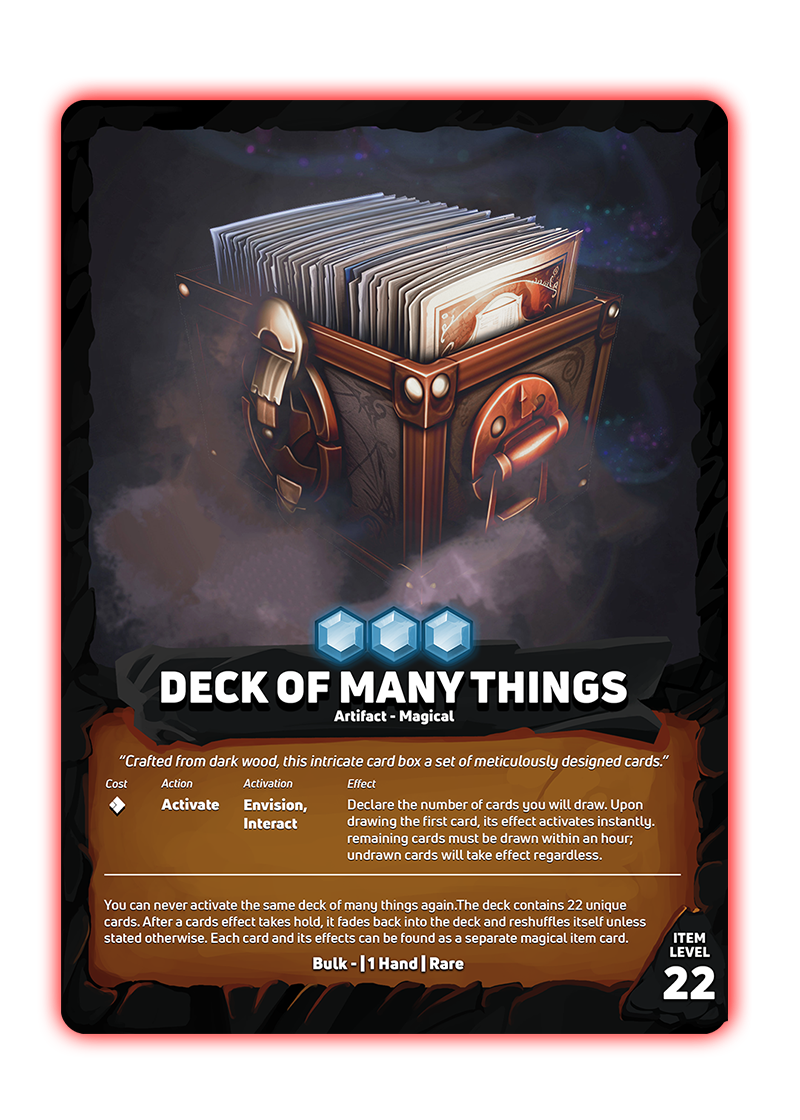 Free Pathfinder 2e Magical Item Cards — Adventurers Arsenal