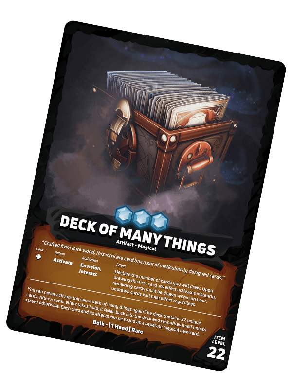 Adventurers Arsenal - Free Pathfinder 2e Item Cards