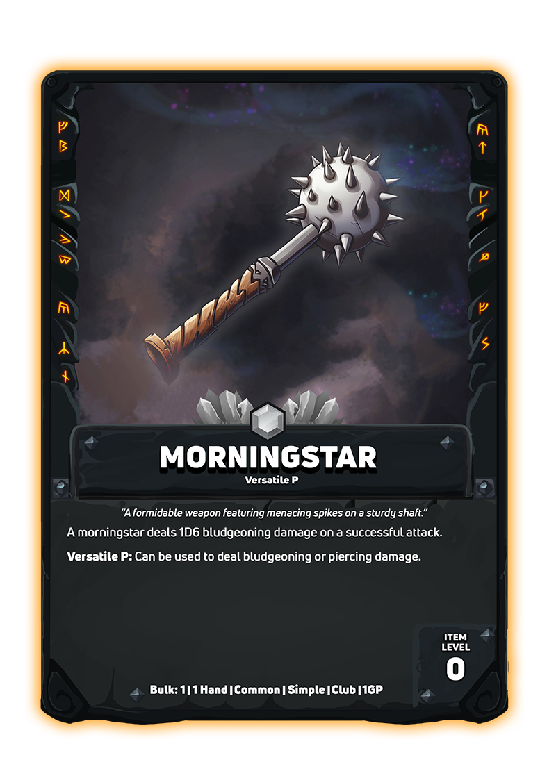 Free Pathfinder 2e Equipment Card — Adventurers Arsenal