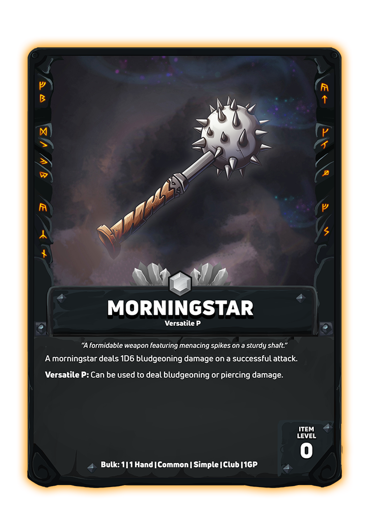 Free Pathfinder 2e Equipment Card — Adventurers Arsenal