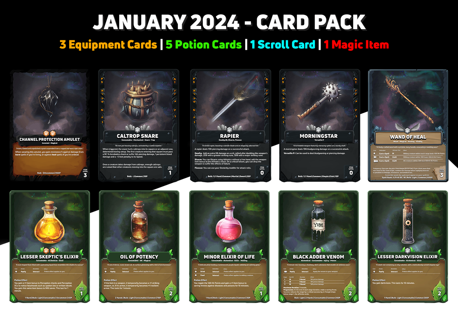 Abomination Vaults Chapter 1 Item Cards Now Available For Free ...