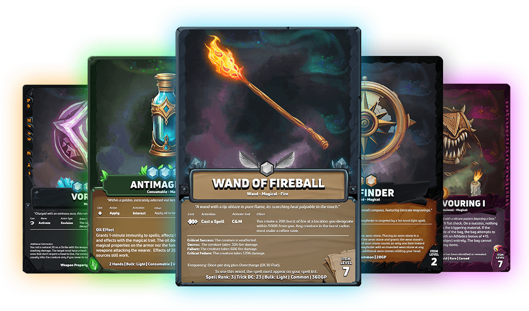 Adventurers Arsenal - Free Pathfinder 2e Item Cards