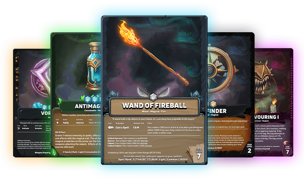 Adventurers Arsenal - Free Pathfinder 2e Item Cards